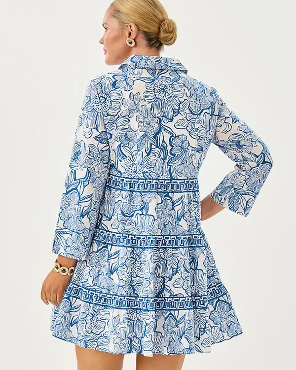 Lilly Pulitzer Angie Shirtdress - Coconut Unforgettable Engineered